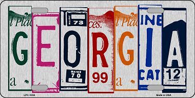 Georgia Cut Letter Metal Novelty License Plate Tag LPC-1024 | eBay