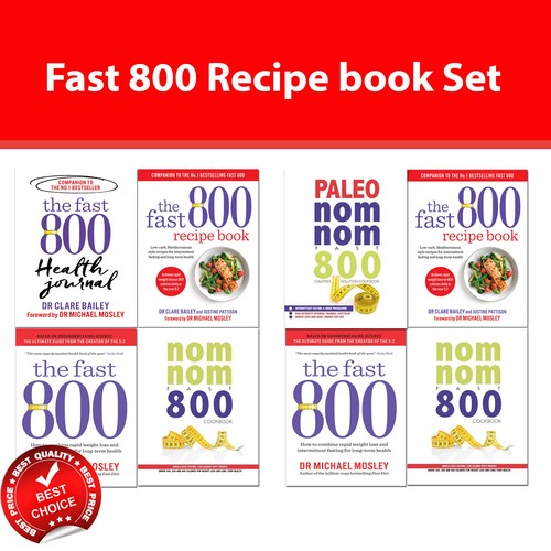 Fast 800 Recipe Book Collection Set Nom Nom Fast 800 Cookbook, Paleo ...
