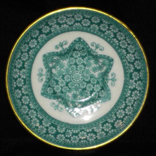 VINTAGE SPODE COPELAND MINI / MINIATURE PRIMROSE GREEN TEA SAUCER ONLY ...