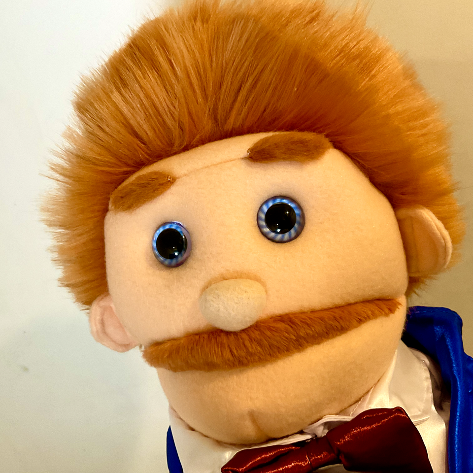 SML Goodman with blue tuxedo – 28 in. puppet handmade SunnyToys replica ...