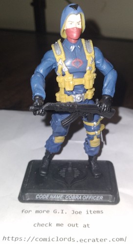 Cobra Officer V6 "Scarface" 100% Complete 25Th Anniversary G.I.Joe GI ...