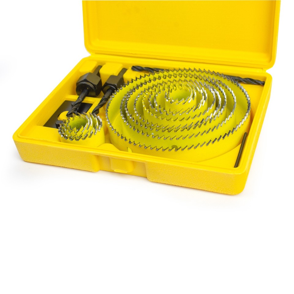 Hole Saw Kit, CUTTEX TOOLS, Hole Saw Drill Bit Set, For Wood, PVC ...