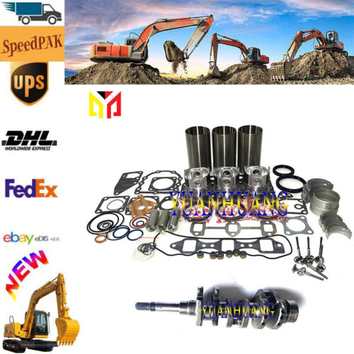 D1503 Engine Rebuild Overhaul Kit With 60mm Crankshaft Valve For KUBOTA ...