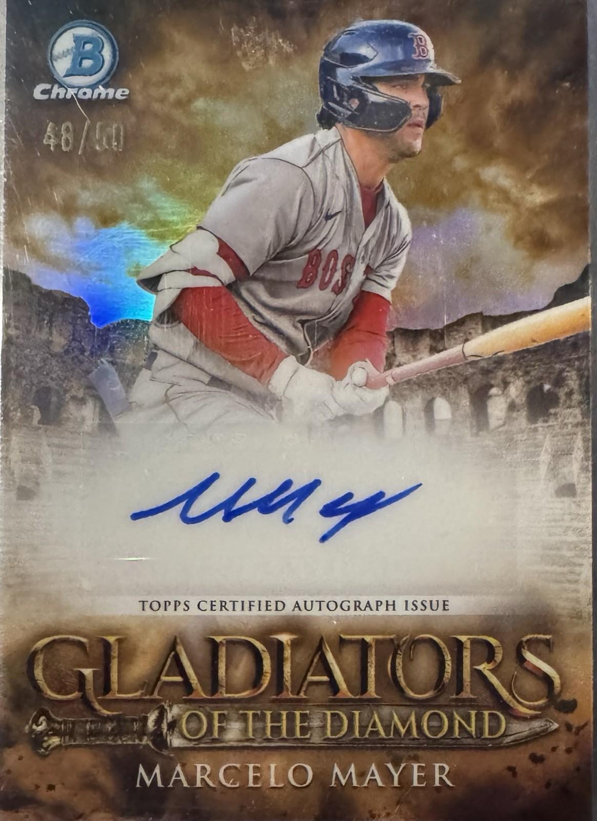 2024 Bowman - Gladiators of the Diamond Autographs Marcelo Mayer #GDA ...