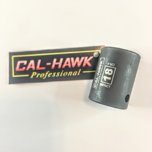 Cal- Hawk Professional Impact Socket 18 mm x 1/2" Dr -6 PT - Free USA ...