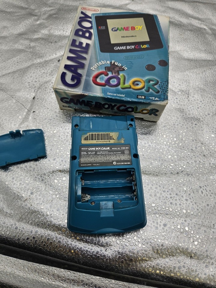 Nintendo GameBoy Color Teal Blue In Box - Tested Working | eBay
