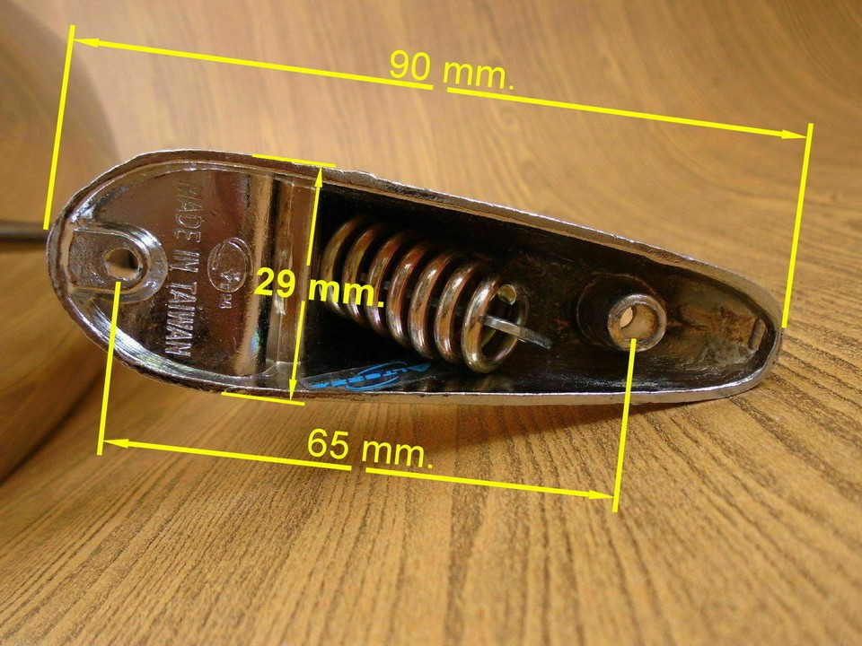 FOR Universal Fender View Mirrors Vintage Classic Car Side Wing Mirrors ...