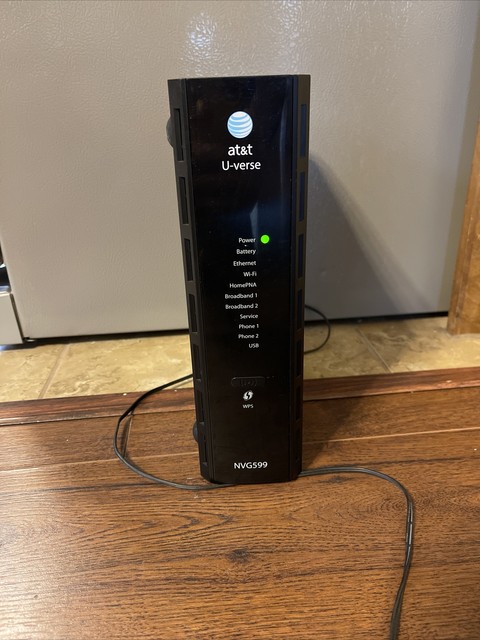 At&t Uverse ARRIS Motorola NVG599 Gateway Modem With Charger for sale ...