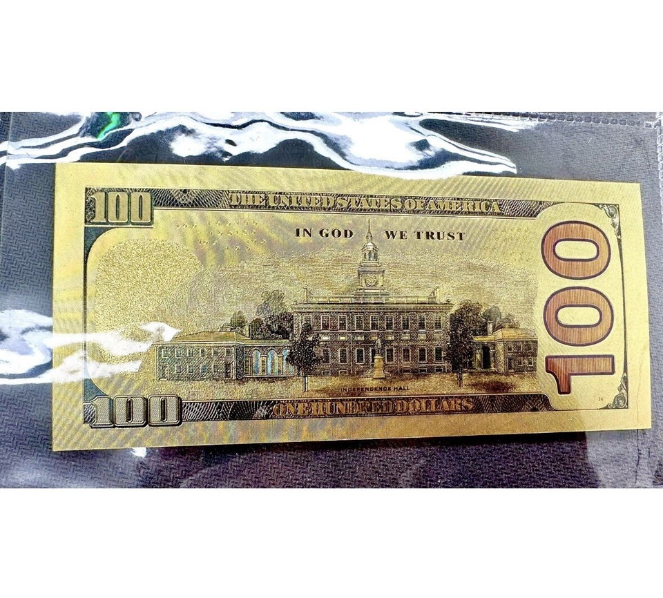 1 Gram .999 Gold - Benjamin Franklin Note Bar | eBay