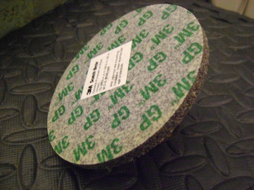 Polish/Debur Wheel 4" x 1/4" x 1/4", 3M 7S Medium General Purpose ...