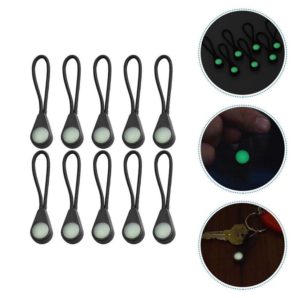 10 Pcs Plastic Zipper Pullers Backpack Zip Extenders Anti Lost Pullers ...