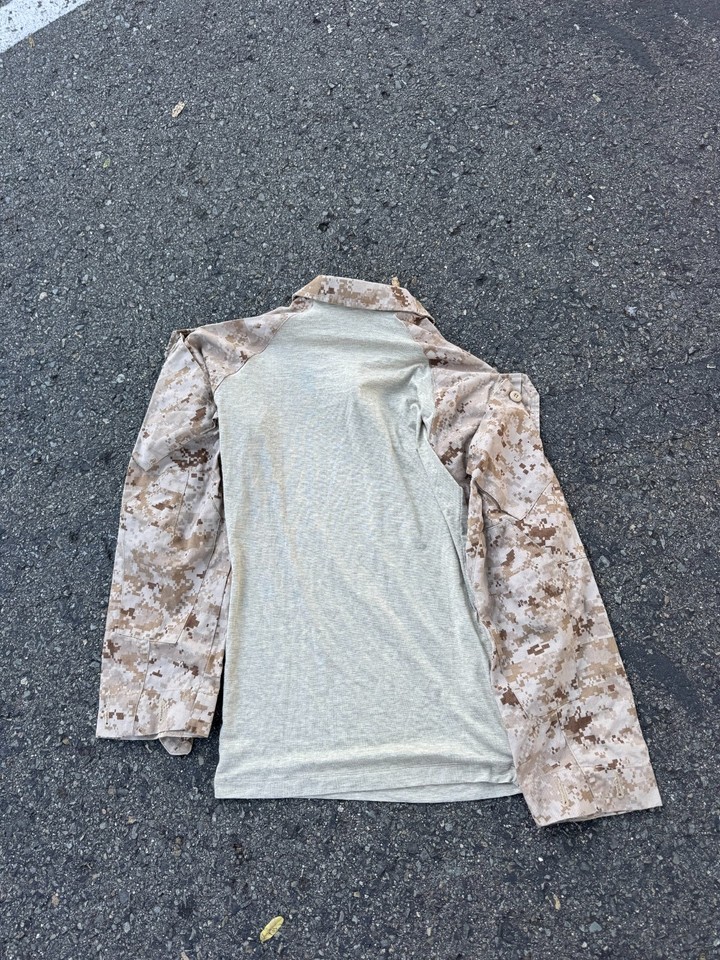 USMC FROG AOR1 Desert MARPAT Flame Resistant Combat Shirt Medium Long ...