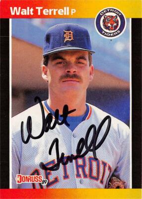 Walt Terrell autographed Baseball Card (Detroit Tigers, 67) 1989 ...