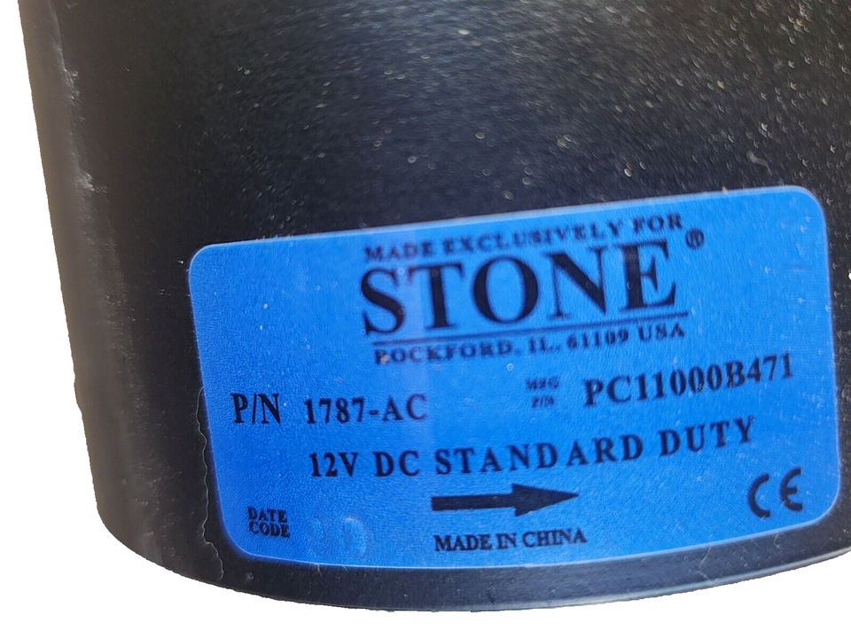 SPX Stone/Fenner 1787-AC,12Vdc Standard Duty Motor, Plow, Dump, Lift ...
