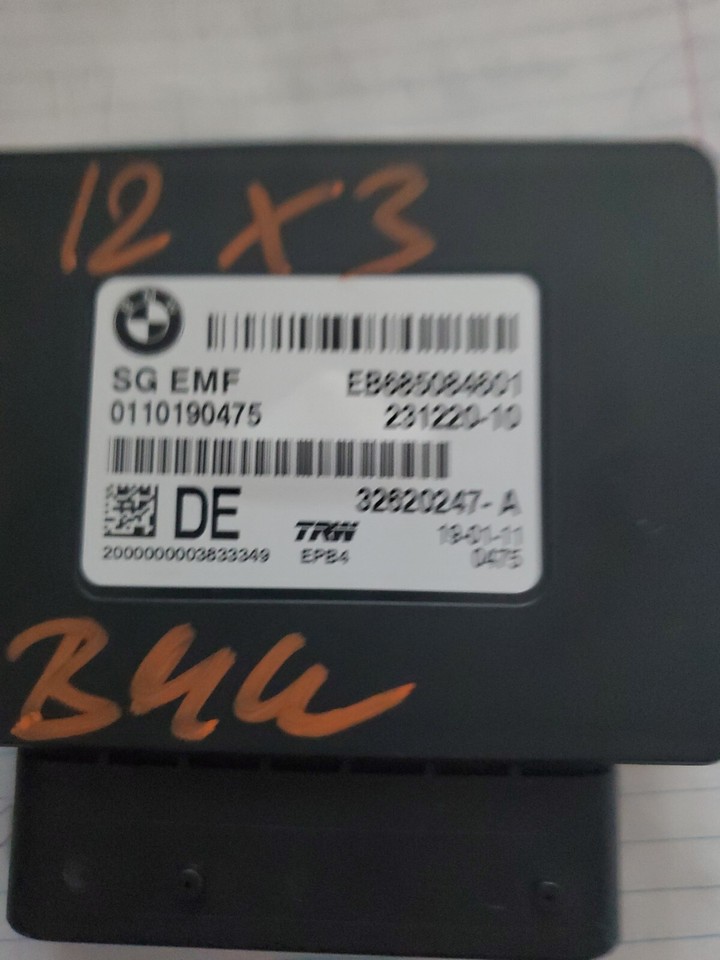 11 12 13 - 17 BMW 640 650 X3 Parking Brake Control Module Handbrake ...