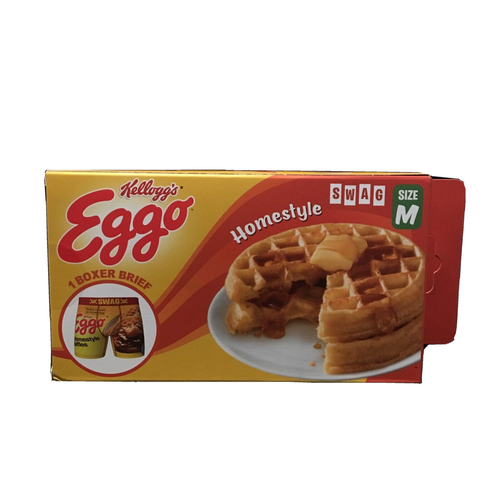SWAG Kellogg's Eggo Waffles Novelty Boxer Brief Underwear Men's Size L ...