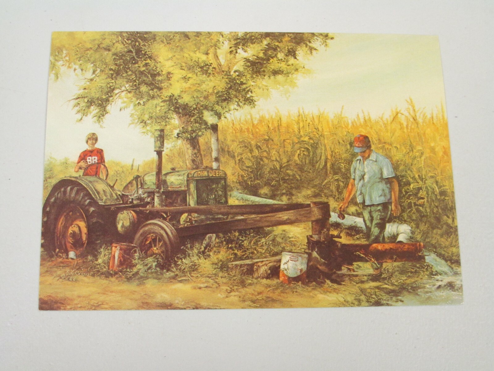 PP34 Postcard John Deere JD Tractor Popping Johnny pumping Raymond ...