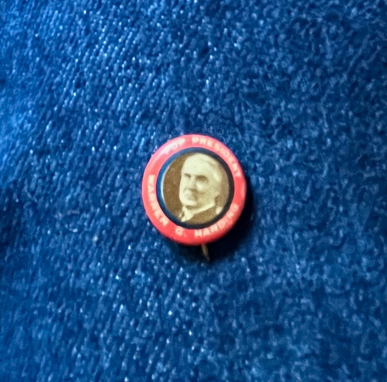 1920 Warren G Harding For President 5/8" Celluloid Pinback Picture ...
