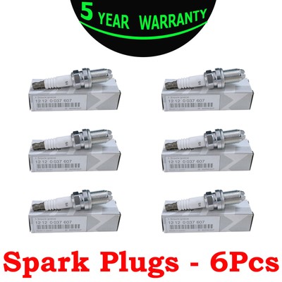 6PCS Spark Plugs Set HighPower Laser Platinum Resistor for BMW 318i ...