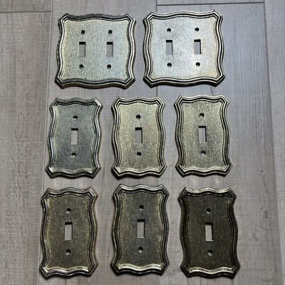 8 American Tack & Howe #N70TT / #70T Brass Tone Metal Switch Plate ...