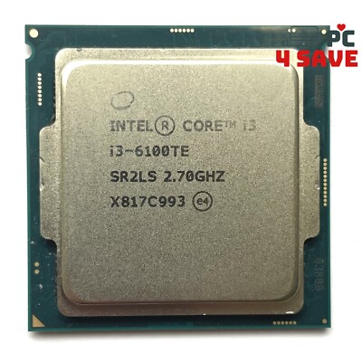6th Gen Intel Core i3-6100TE CPU 2.70GHz 4MB LGA-1151 Desktop Processor ...
