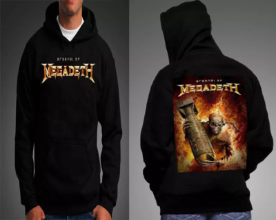 MEGADETH BLACK HOODIE BACK MEN'S Size S-3XL UR689 | eBay