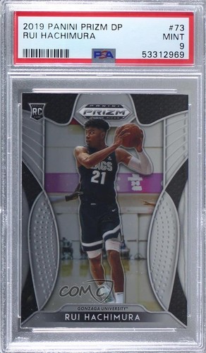 2019-20 Panini Prizm Draft Picks Rui Hachimura #73 PSA 9 MINT Rookie RC ...