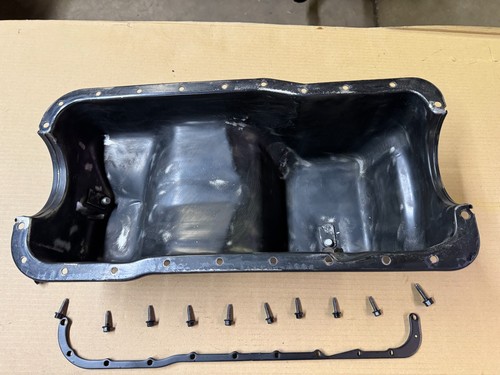 87-93 Ford Mustang Double Sump Oil Pan w/ Brackets & Bolts Combo ...