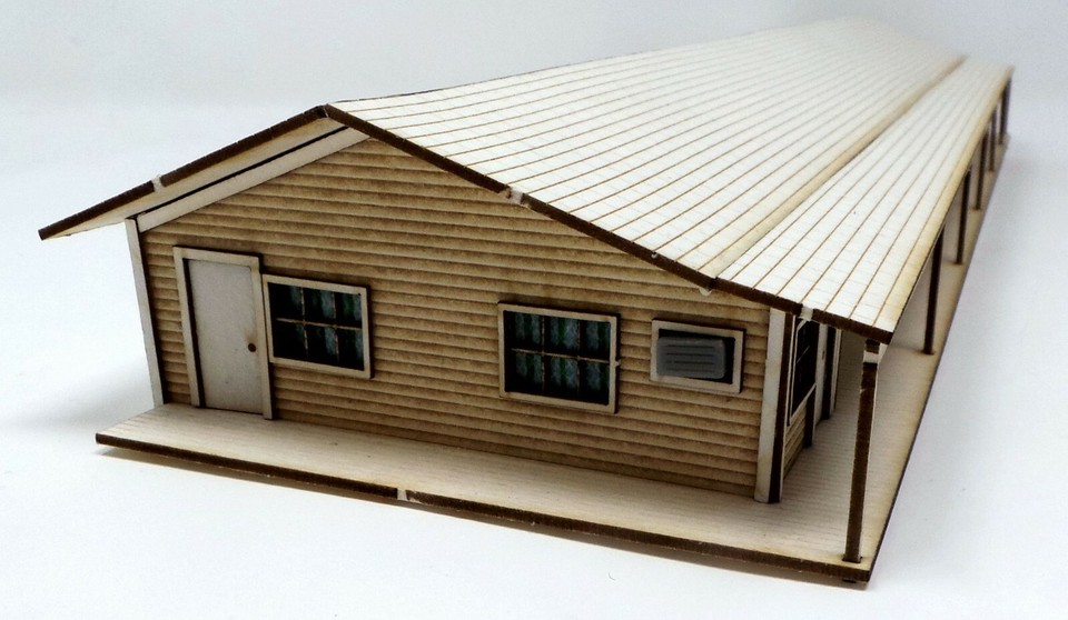 HO Scale Roadside Motel (Bates Motel) Kit | eBay