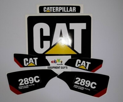 STICKER SET SKID STEER CATERPILLAR CAT DECAL KIT LOADER 289C 2 speed ...