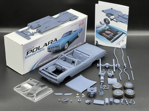 1/25 1969 Dodge Polara Convertible Resin Model Kit with Engine, Windows ...