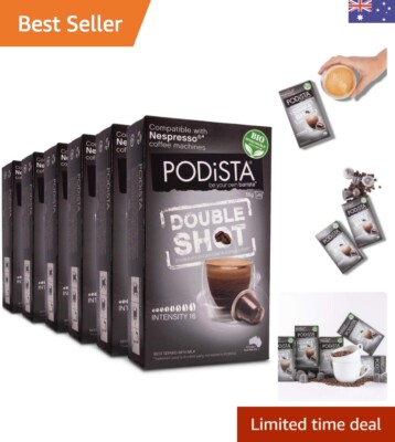 Nespresso Compatible Double Shot Coffee Pod Intensity 16/10 Australian ...