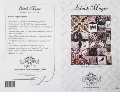 Black Magic Quilt Pattern & Kit by Northwater Quilts 45" x 54" | eBay