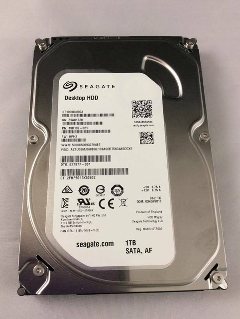 Seagate 1tb SATA AF Desktop HDD St1000dm003 1sb102-544 FW Hph3 for sale ...
