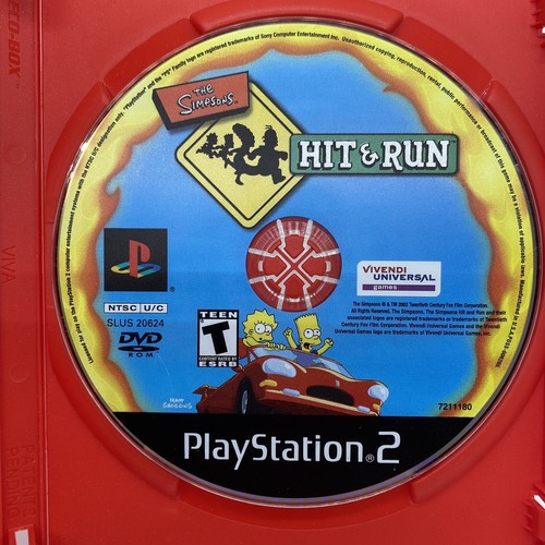 The Simpsons: Hit & Run (Sony PlayStation 2, PS2) Disc Only TESTED ...