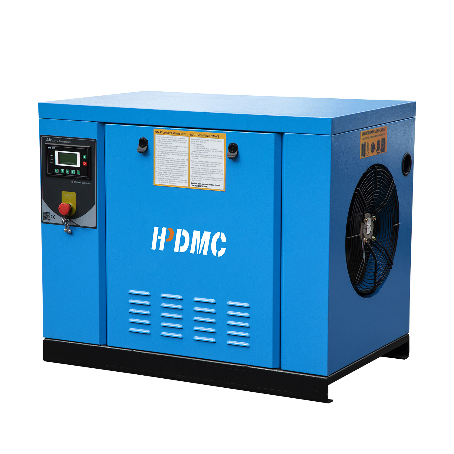 460V 3-Phase 10HP Rotary Screw Air Compressor 7.5kw Industrial Screw ...