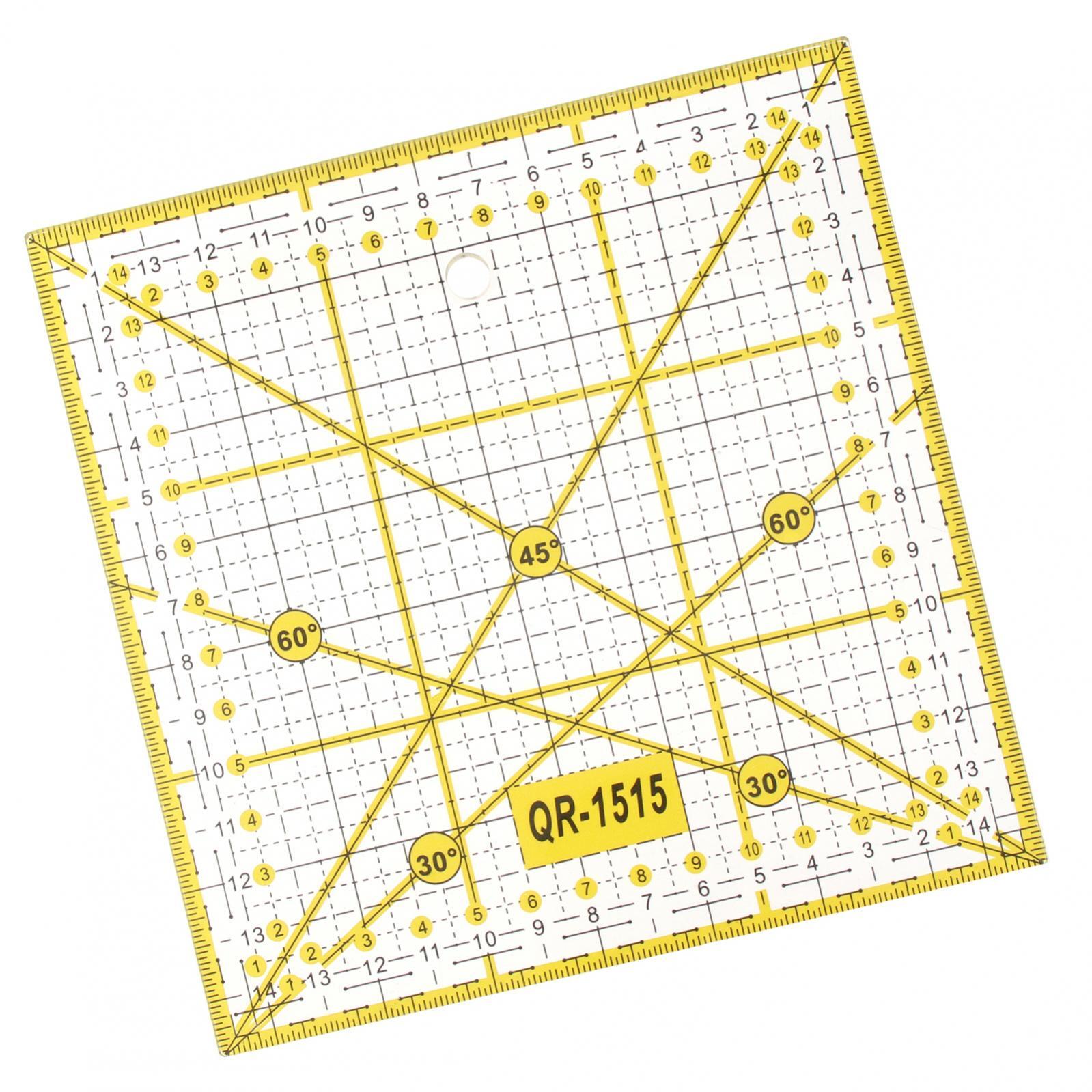 Quilting Ruler Acrylic Quilters' Ruler Fabric Cutting Template for ...