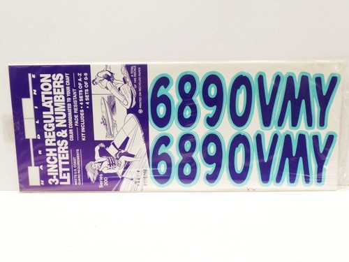 NOS Vintage 3" Identification Numbers & Letters Kit - Boat Jet Ski Wave ...
