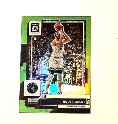 2022-23 Panini Optic Lime Green Prizm #70 Rudy Gobert #19/149 ...