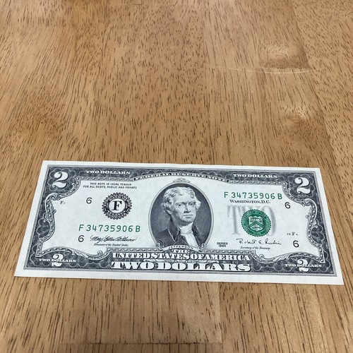 $2 Dollar Bill 1995 Series F With Green Seal. Uncirculated RARE | eBay