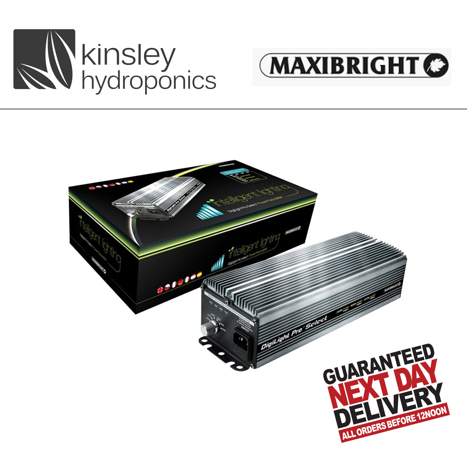 Maxibright Pro Select 600w Dimmable Digital Ballast - 250w 400w 660w ...