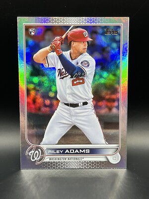 Riley Adams RC 2022 Topps SERIES 1 Rainbow Foil #158 | eBay