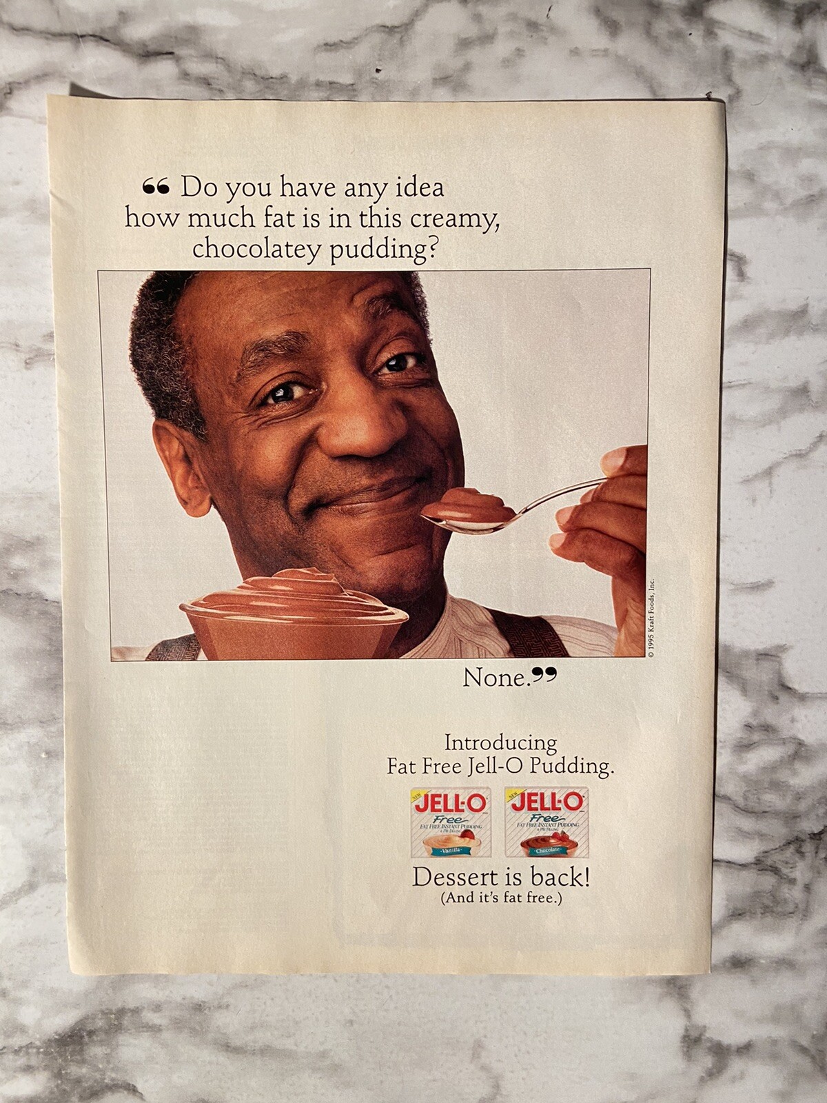 Bill Cosby - Original Jello Ad from 1995 magazine. | eBay