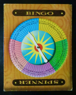 Vintage Large & Colorful Cardboard Bingo / Game Spinner | eBay