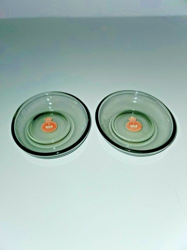 2 New Holmegaard Per Lutken Smoke Gray Ashtray Bowls Mid Century Modern ...