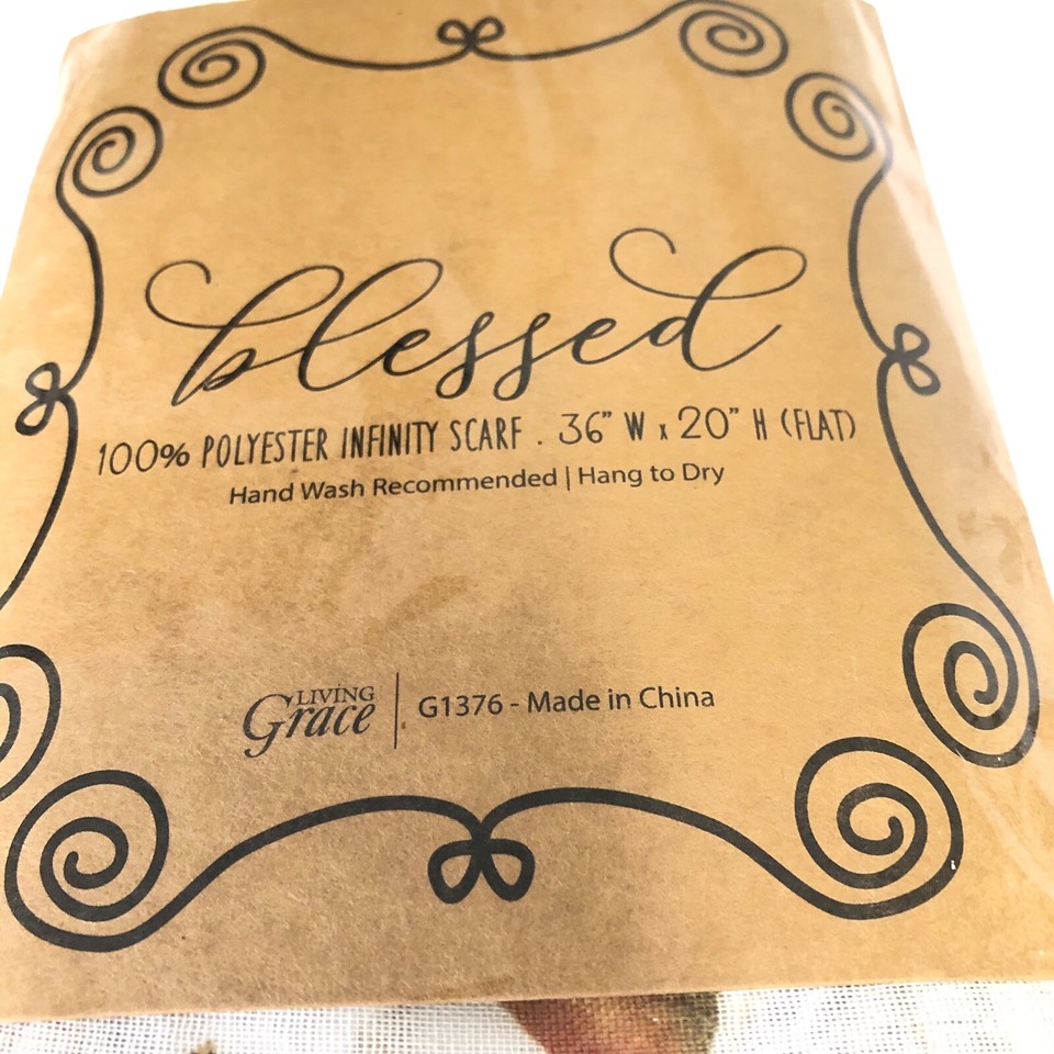 Infinity Scarf Women One Size Floral Pink Red Purple on Off White ...