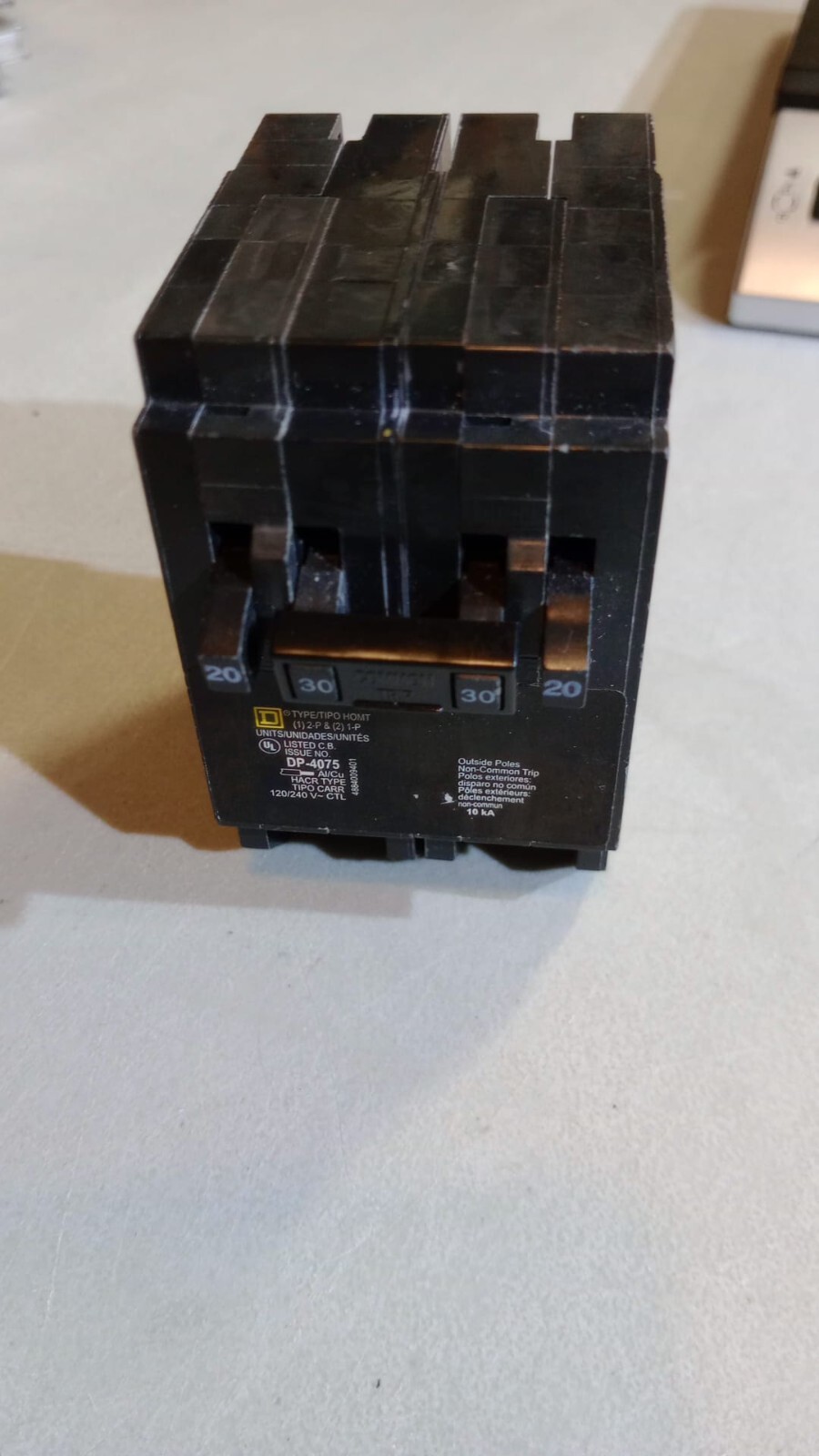 Square D DP-4075 Type HOMT Cirvuit Breaker 10 kA | eBay