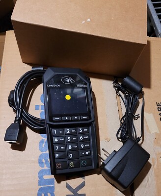 Ingenico Lane/3000 Credit Card Machine Terminal, PRD30310878B w/Cables ...