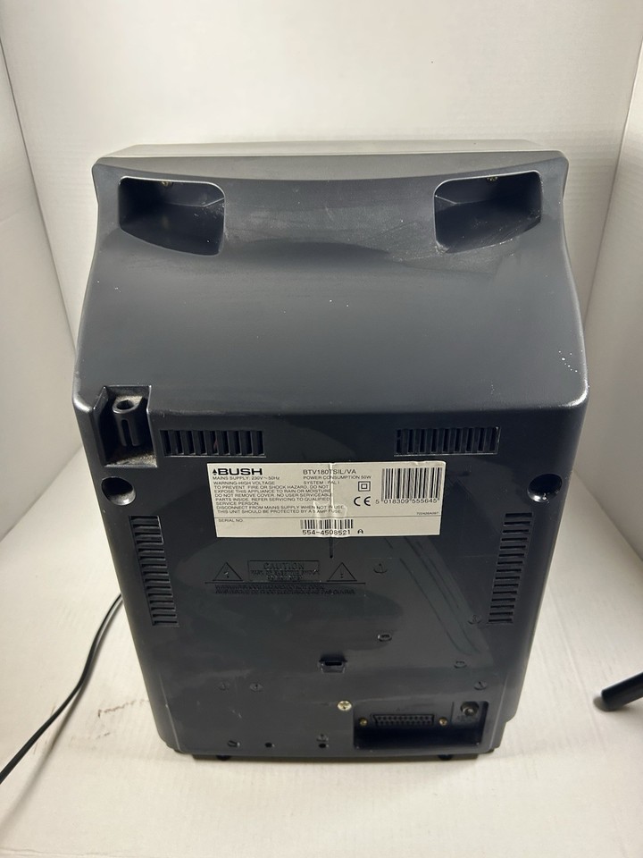 Bush 14-inch CRT TV with A Built-in VHS Player Retro Gaming Tested ...