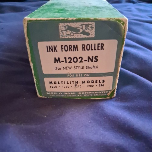 LITH O ROLL Ink Form Roller VINTAGE PART NO. M-1201-NS | eBay